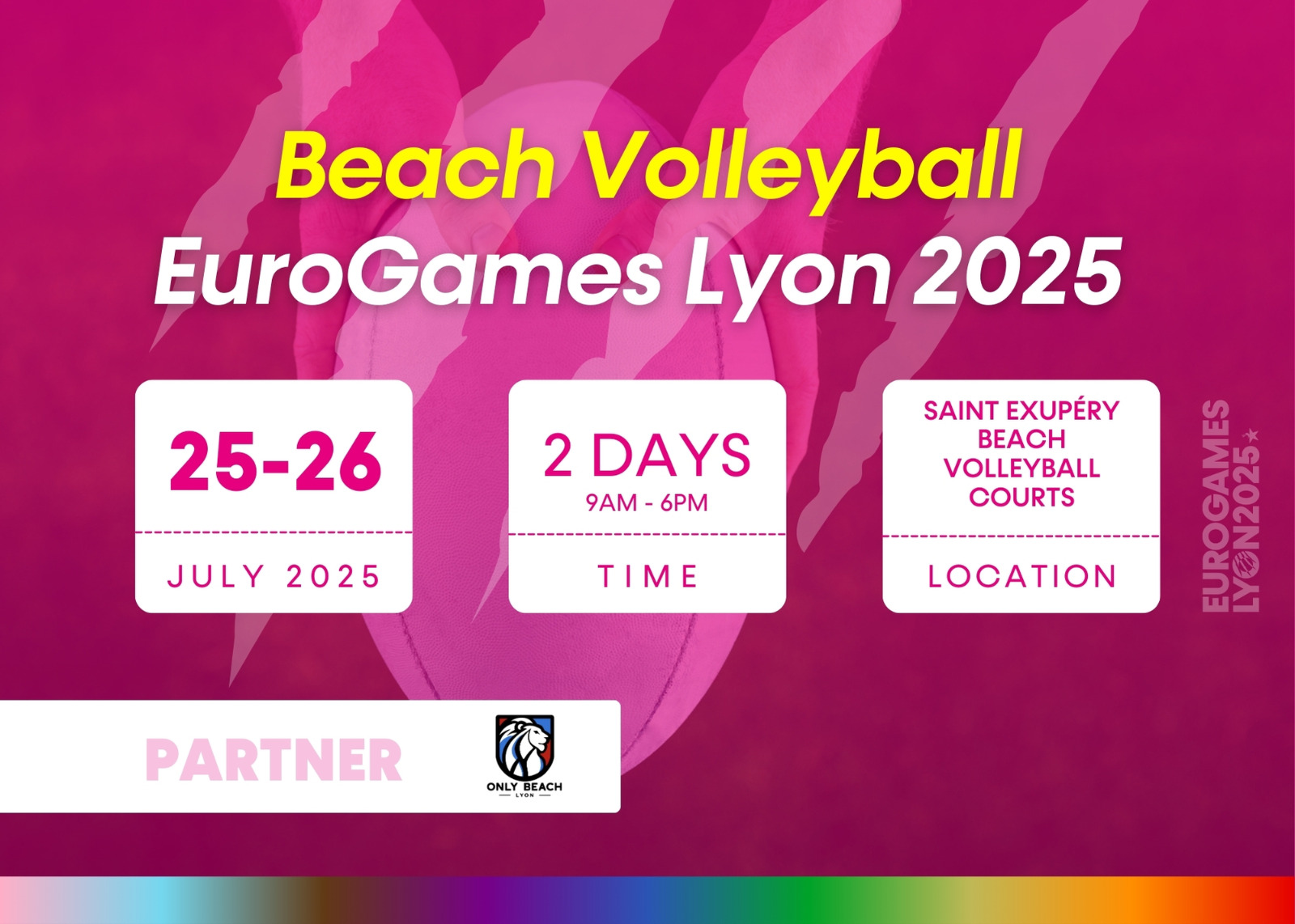Les EuroGames arrivent à Lyon - Only Beach